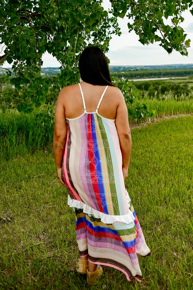 Ribbons Parfleche Maxi Dress – Lauren Good Day