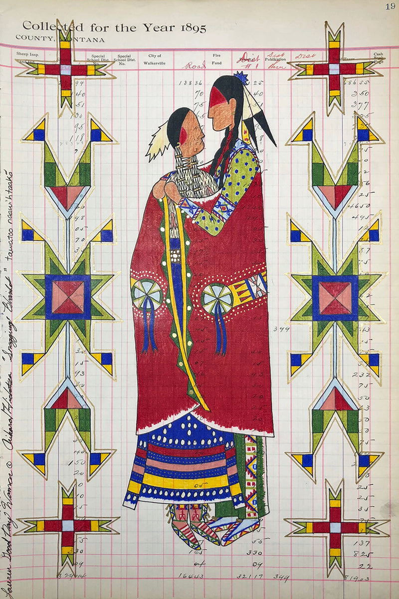 "Snagging Blanket" Ledger Art LIMITED EDITION PRINT 16 1/8 X 10 3/4 In ...